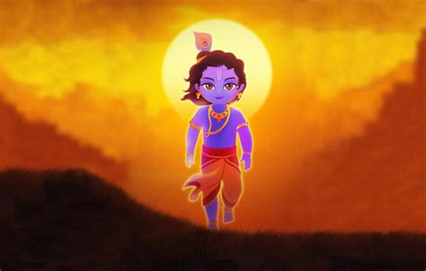 100 Little Krishna Wallpapers