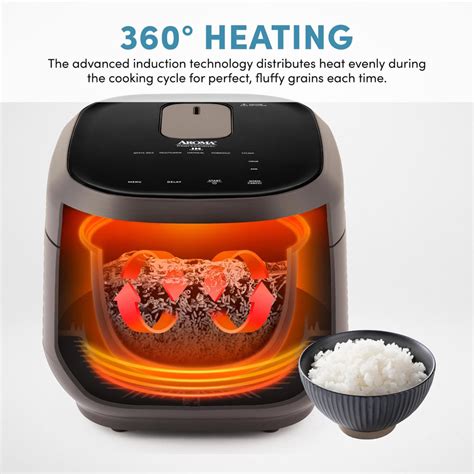 Panela De Arroz Aroma Housewares Professional Arc 7606b 3l Preta Em