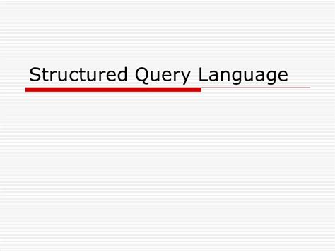 Structured Query Language Definition At Connie Goodin Blog