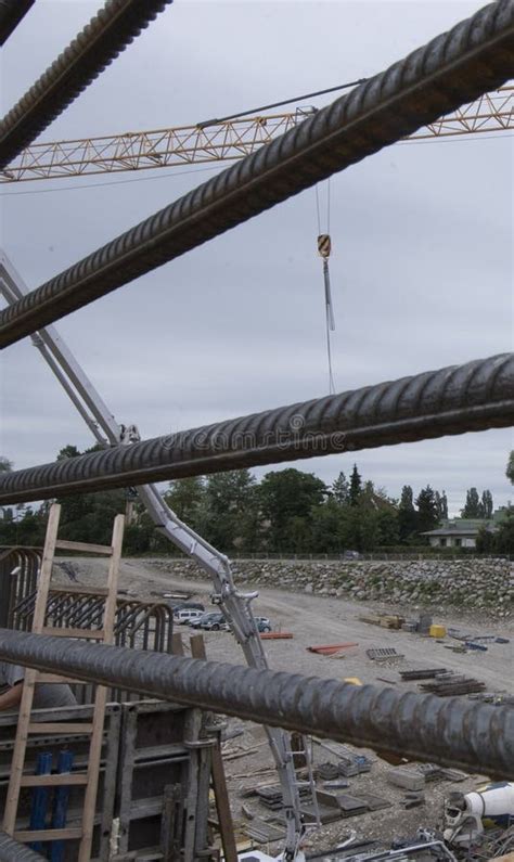 Reinforcement And Structural Steel In Construction Stock Image Image