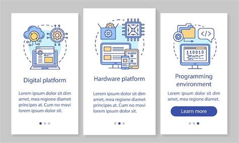 Premium Vector Programming Onboarding Mobile App Page Screen With