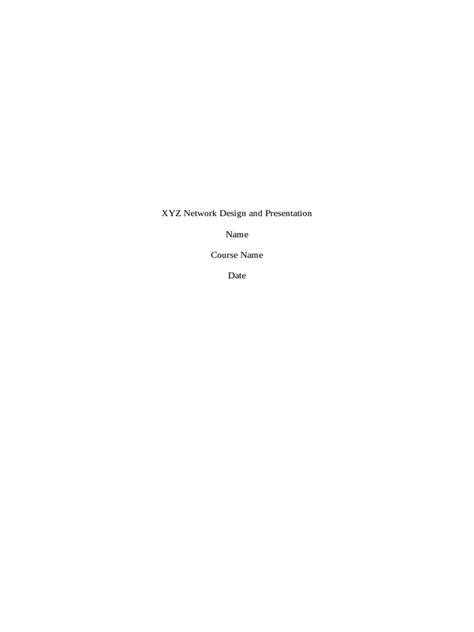 3 Xyz Network Design And Presentation Download Free Pdf Computer