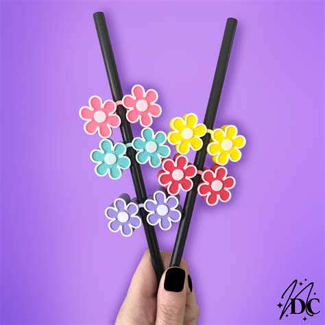 Flower Sunglasses 3d Straw Topper Neace Design Co Digital Designs