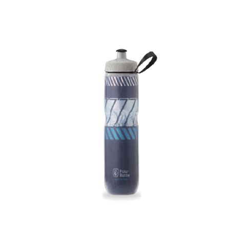 24 Oz Insulated Bottle Tempo Navy Sky Blue Bikecity