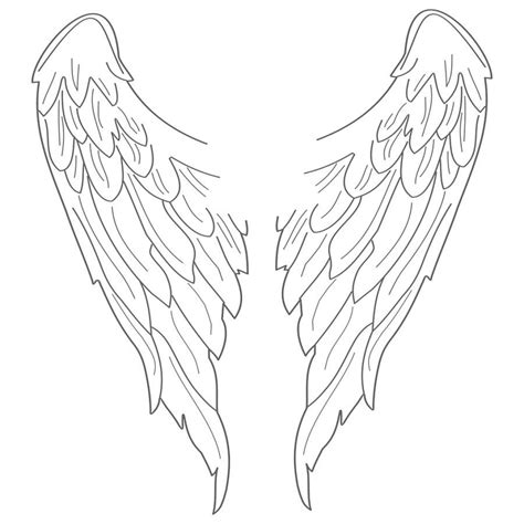 Easy Angel Wings Drawing At Getdrawings Free Download