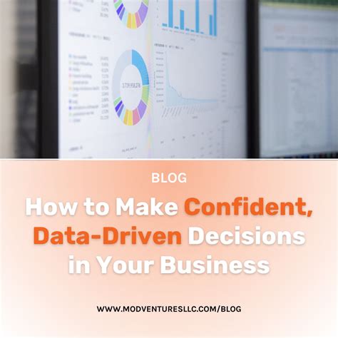 How To Make More Confident Data Driven Decisions In Your Business Mod Ventures Llc