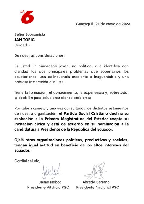 Jan Tópic Anuncia Candidatura Presidencial Apoyado Por El Psc