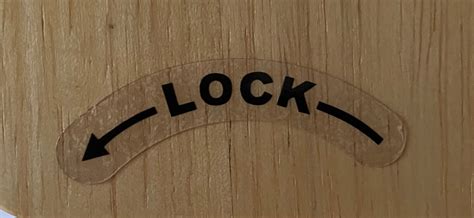 Lockunlock Directional Stickers Individual Etsy