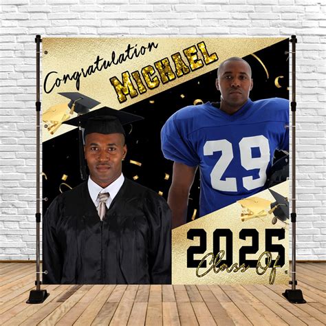 Graduation Backdrops Sports Legacy Customized Party Graduation Backdro