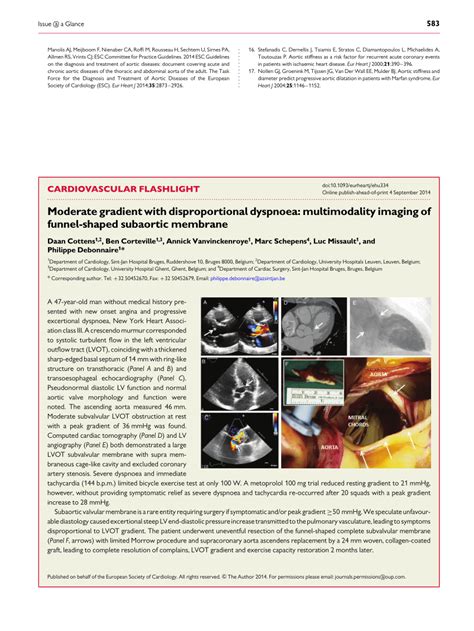 Pdf Moderate Gradient With Disproportional Dyspnoea Multimodality