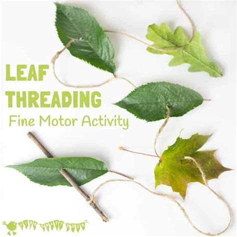 All Natural Leaf Threading Activity Artofit