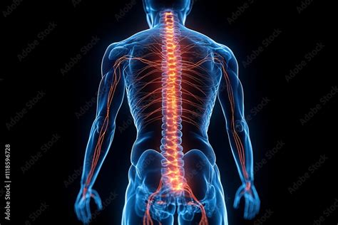 Interactive Neural Connection Diagram Of Peripheral Nervous System Visualizing Signal
