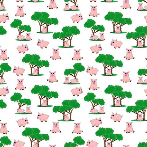 Cute Pig Pattern Vector Art Icons And Graphics For Free Download