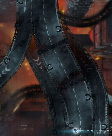 Overpass Moonlight Maps Sci Fi Sci Fi Rpg Tabletop Rpg Maps