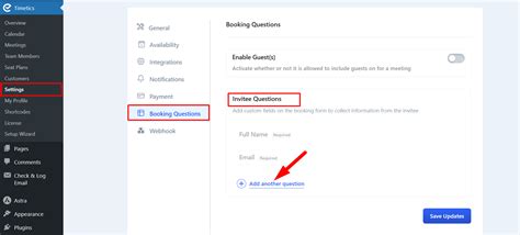 How To Add Custom Fileds On Booking Form Arraytics