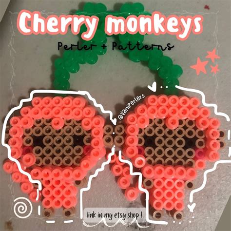 Cherry Monkies Perler Fuse Beads Diy Ts Perler Beads