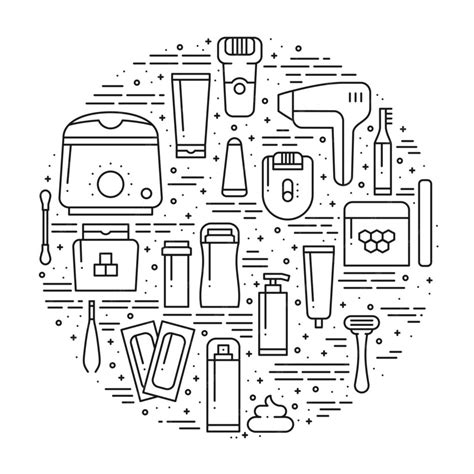 Premium Vector Hair Removal Methods Concept