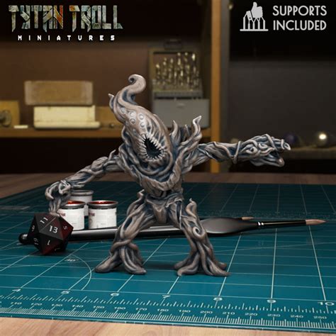 3d Printable Tree Blight Bundle [pre Supported] By Tytantroll Miniatures