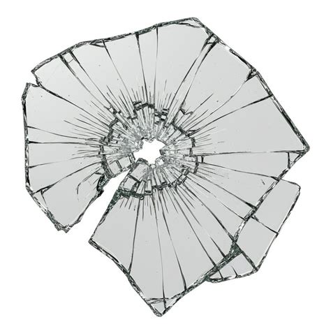 Shattered Glass Pattern With A Central Impact Point Fragmented Pieces