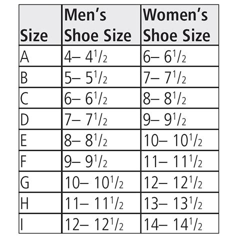 Insole Shoe Size Chart At Mia Mort Blog