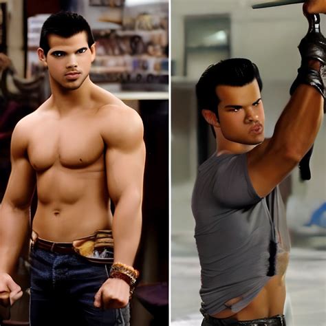 Taylor Lautner Shirtless In The Rain