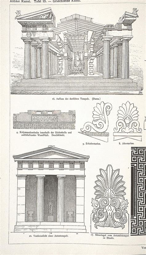 Doric Order Of Classical Architecture Doric Temple Details