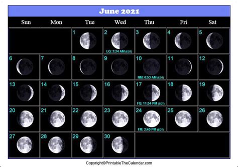 Full Moon August 2021 Calendar