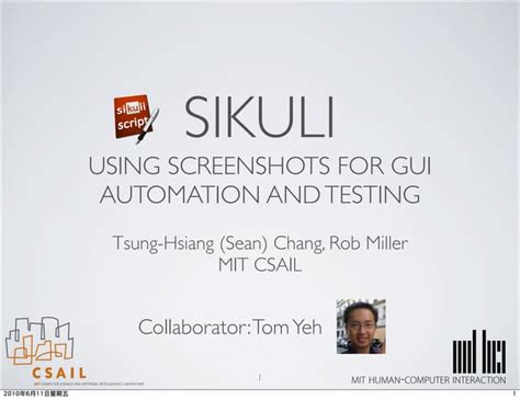 Sikuli Using Screenshots For Gui Automation And Testing Pdf