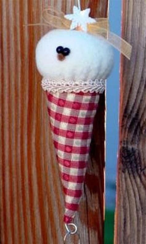 Digital Sewing Pattern Double Snow Cone Ornament Teetering On Your