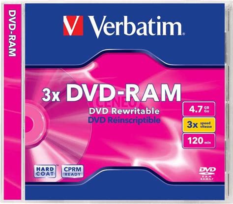 Nośnik Danych Verbatim Dvd Ram 4 7gb 3x Slim Opinie I Ceny Na Ceneo Pl