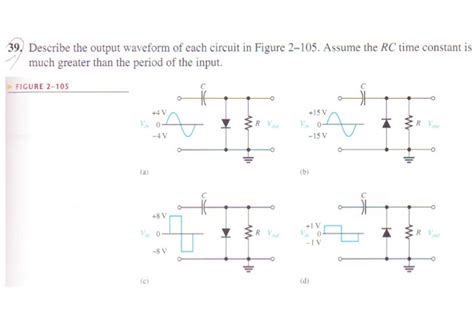 Solved 39 Describe The Output Waveform Of Each Circuit In Chegg Com