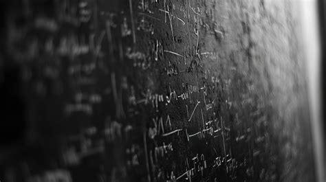 Complex Formulas Displayed On Blackboard