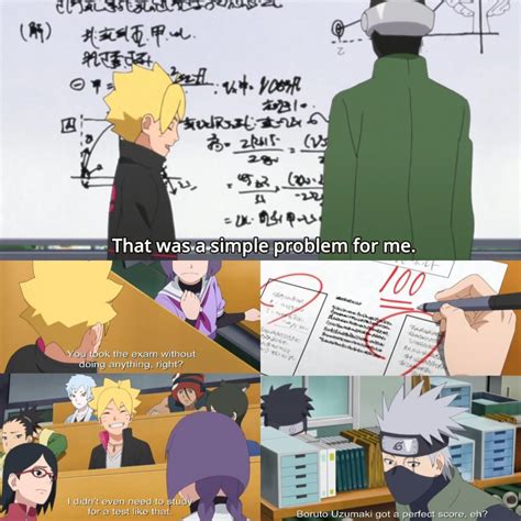 Narutos Son Boruto Being The Scholar Of His Generation When Naruto Was The Least Smartest Of