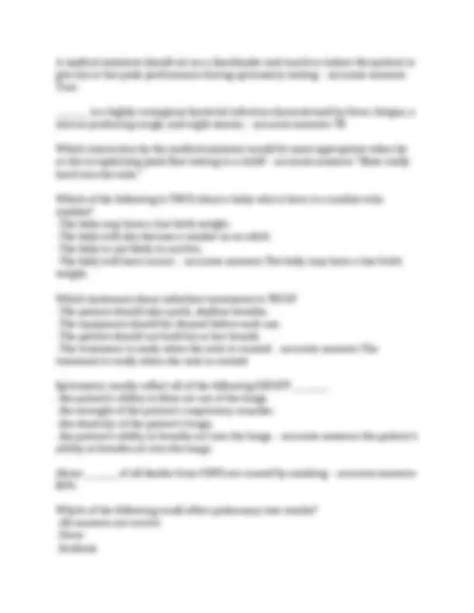 Ma Chapter 50 Test Questions With Accurate Answers Exams Health