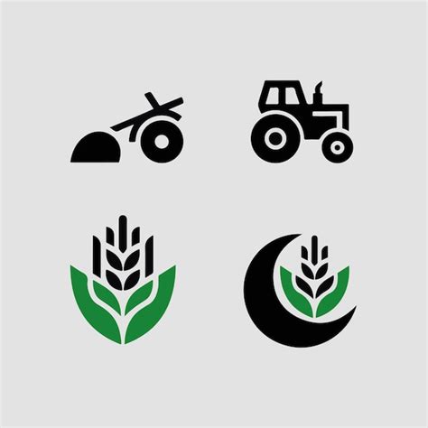 A Logo For A Tractor And A Tractor Premium Ai Generated Vector