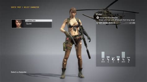 Metal Gear Solid 5s Quiet Is Playable In New Update Gameluster
