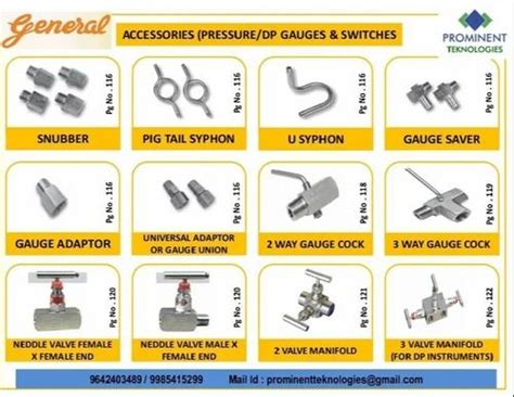 ACCESSORIES PRESSURE DP GAUGES SWITCHES At Best Price In Hyderabad