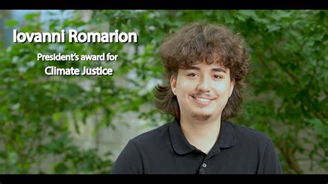 Iovanni Romarion Asla Ny Presidents Award For Climate Justice Youtube