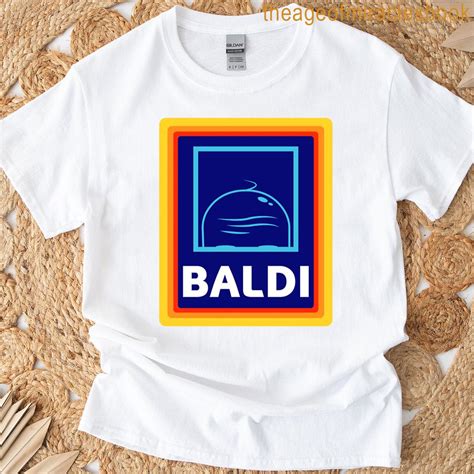 Baldi Bald Head Aldi Logo T Shirt