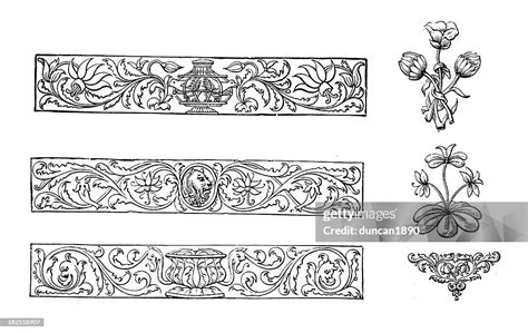Retro Classical Design Elements High Res Vector Graphic Getty Images