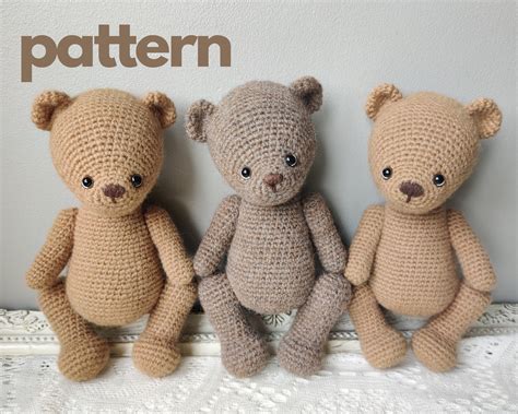 Happyamigurumi New Jointed Teddy Bear Pattern Amigurumi Crochet