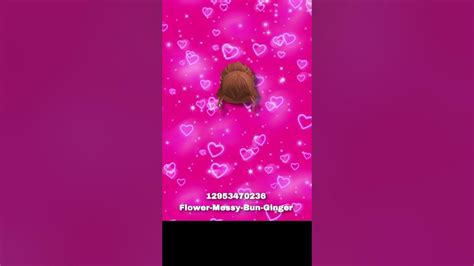 Flower Messy Bun Hair Codes Roblox Berryavenuecodes Bloxburg
