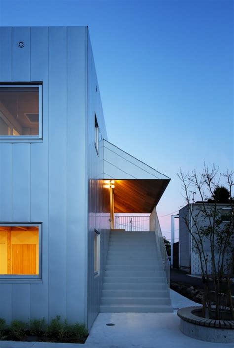 Intermedia Completes Japanese Nursing Home With Triangular Wooden Canopy
