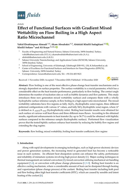 Pdf Effect Of Functional Surfaces With Gradient Mixed Wettability On Flow Boiling In A High