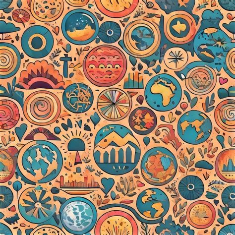 Premium Ai Image Patterns World Population