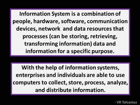 Information System Concepts And Types Of Information Systems Pptx