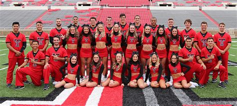 Texas Tech Co Ed Cheerleaders Texas Tech Spirit Program Student