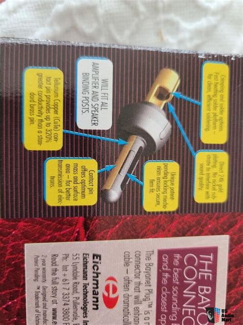 Eichmann Bayonet Banana Plugs 2 Pairs Photo 4917537 Us Audio Mart