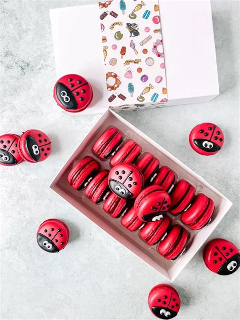 Adorable Ladybug Macarons Irresistible Red Velvet Joy Holly And Co