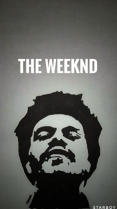 The Weeknd Stencil